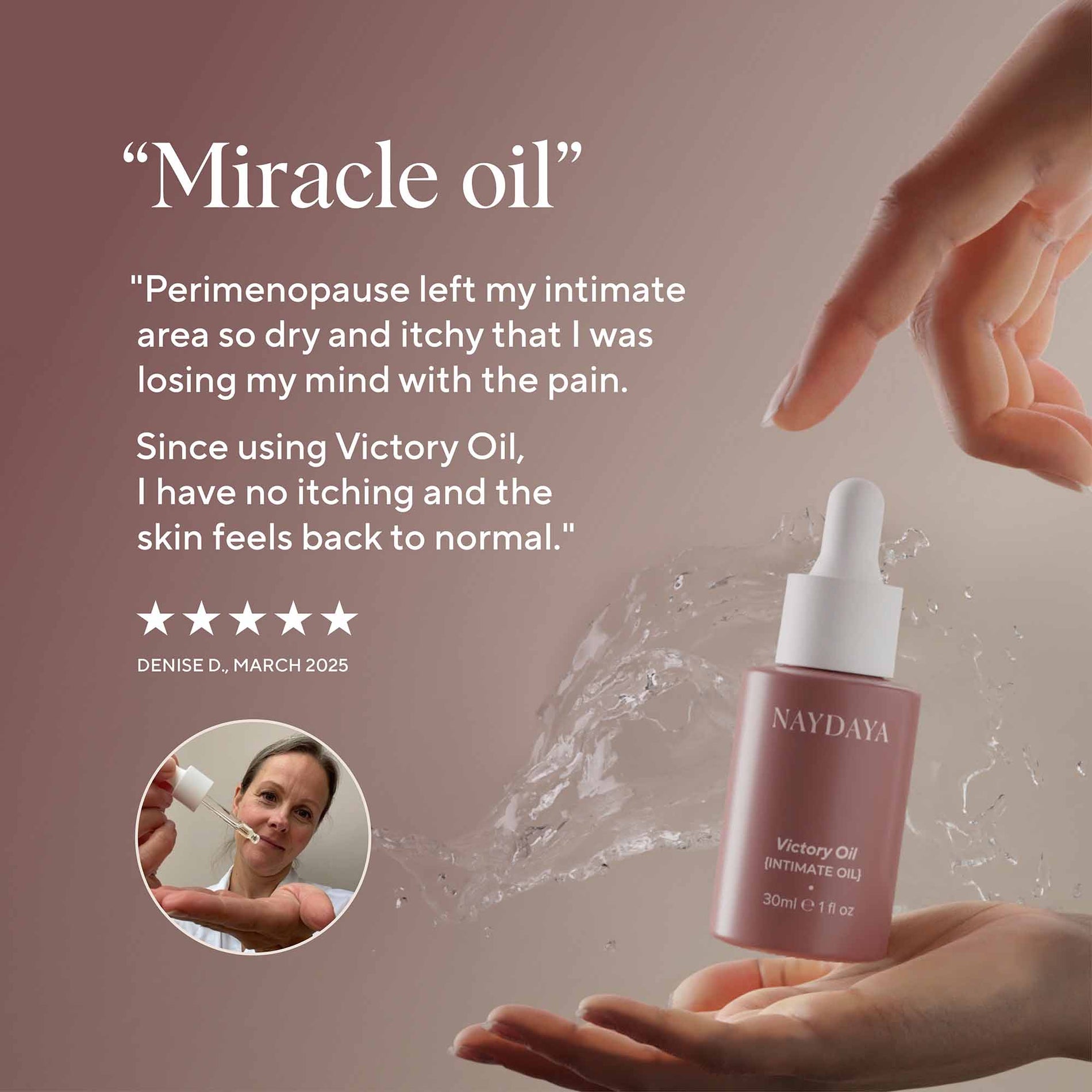 Victory Oil - Vulva Dryness & Perineum Oil | NAYDAYA